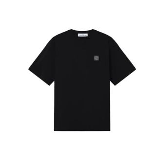 Stone Island Homme, Tops, Bleu, Taille: S T-shirt &agrave; manches courtes