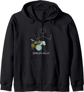Whyitsme Design Lustiger Schlagzeug-Trommler f&uuml;r Herren Kapuzenjacke