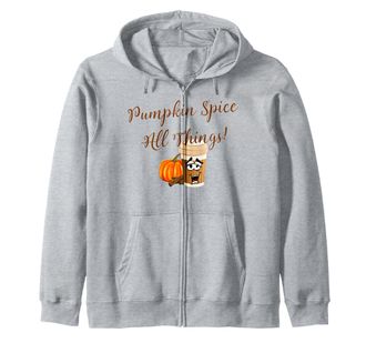 So Cool Designs K&uuml;rbisgew&uuml;rz All Things Lustiger Spruch f&uuml;r Herbst Latte Kapuzenjacke
