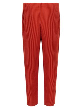 Homme Pliss&eacute; Issey Miyake Trousers - Red