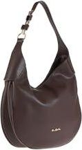 Pierre Cardin Sac &agrave; bandouli&egrave;re pour femme en cuir v&eacute;ritable Made in Italy 33 x 25,5 x 12 cm 55096, marron fonc&eacute;, Taille unique