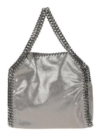 Stella McCartney Stella McCartney Hobo Bags - Medium Shoulder Bag With Metallic Finish - Gr. unisize - in Grau - f&uuml;r Damen