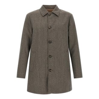 Pal Zileri Homme, Manteaux, Brun, Taille: 2XL Imperm&eacute;able R&eacute;versible