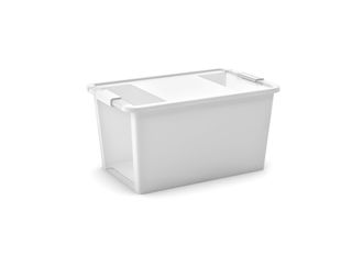KIS Kis 8454000 0432 01 Aufbewahrungsbox, Kunststoff, Wei&szlig;/durchsichtig, 40 L