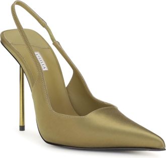 Le Silla Womens Amelia Slingback Pumps Jaen Silk High Heel Shoes