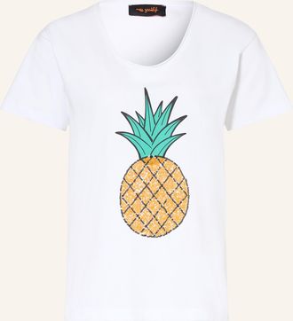 Miss Goodlife Miss Goodlife T-Shirt Mit Pailletten weiss