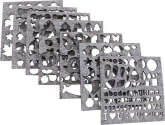 TOPBATHY 7 Stück Teiliges Filz nadelfilzset mit Langlebigen Wollfilz schablonen für DIY Bastelarbeiten Leichtes Tragbares Zubehör zum Präzisen Formen und Gesta