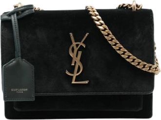 Saint Laurent Pre-owned The Sunset Shoulder Bag - Femme - Pre-owned - Noir - Taille: ONE Size