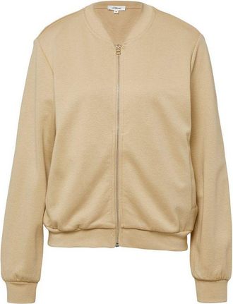 s.Oliver Sweatjacke Sweatshirt Jacke Weicher Interlock-Blouson mit Eingrifftaschen