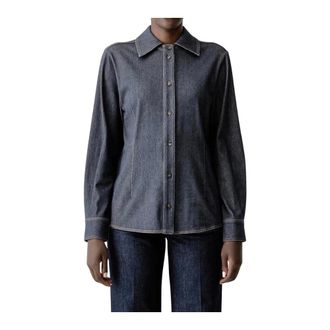 Max Mara Rafia Shirt - - Blouses & Shirts - Damen - Blau - M