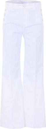 Liu Jo Femme, Jeans, Blanc, Taille: W25 Jean Cinq Poches &agrave; Boutons