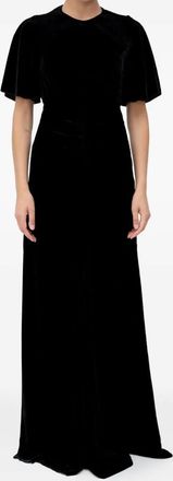 N°21 robe longue à dos ouvert - Noir