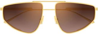 Bottega Veneta Femme, Accessoires, Jaune, Taille: 59 MM Lunettes de soleil Aviator