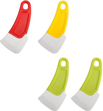 Cabilock 4st&uuml;cke K&uuml;chenreiniger Schaber Tellerschaber Und Marmeladenspatel Multifunktionales K&uuml;chenreinigungswerkzeug Praktisch Und Platzsparend