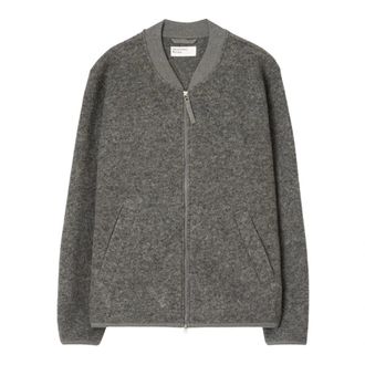 Universal Works ZIP Bomber - - Jackets - Herren - Grau - M