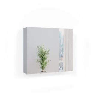 Vicco Badspiegelschrank Weiß Kate 67x59x18 cm - Badezimmerschrank mit Spiegel, Viel Stauraum von Oben bis unten - ideal für Handtücher & Pflegeprodukte