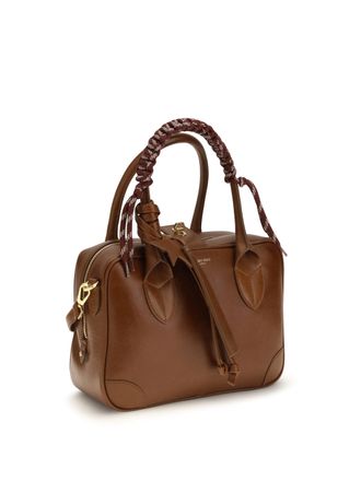 Golden Goose Vita Calfskin Leather Top Handle Bag - Brown