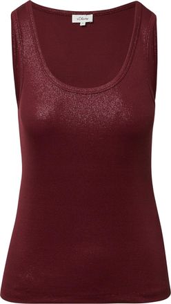 s.Oliver Geripptes Tanktop mit Metallic-Effekt