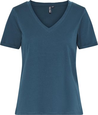 Pieces Pcria Ss V-Neck Solid Tee Noos