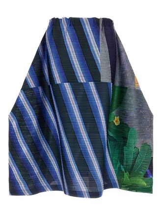 Pleats Please Issey Miyake Jupe Midi - Bleu