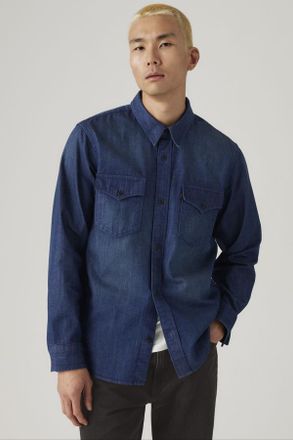 Levi's L&auml;ssiges Westernhemd - Herren - Blau / Blau
