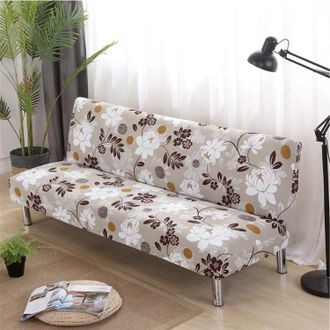 Generic Sofabezug Ohne Armlehnen Futon Abdeckung Stretch-Schonbezug F&uuml;r Klappsofa Moderner Druck Sofabett&uuml;berzug Waschbarer Schutz F&uuml;r 2-/3-Sitzer Futonbezug 