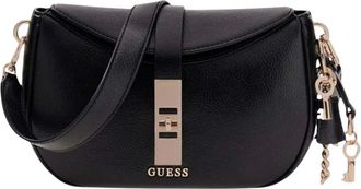Guess Femme, Sacs, Noir, Taille: ONE Size Brooke Charm Shoulder Bag