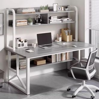 Generic Gaming Schreibtisch mit Ablagefach, Arbeitstisch mit Ablagefach for Notebook, Monitor, B&uuml;cher, Kopfh&ouml;rer, Topfpflanze, Fotoalbum, Tasse