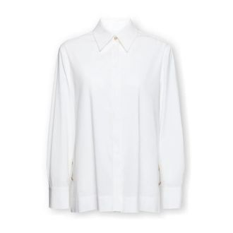 Elena Miro Popeline Hemd - - Blouses & Shirts - Damen - Wei&szlig; - 2XL