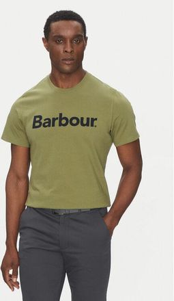 Barbour T-Shirt Logo MTS0531OL39 Grün Tailored Fit