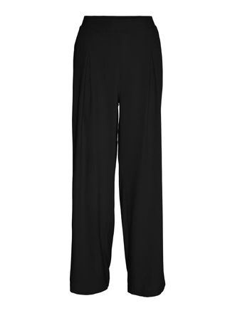 Vero Moda Damen Vmmymilo Hw Wide Pants WVN Ga Hose, Schwarz, S EU