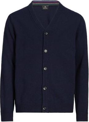 Paul Smith Merino Woll -Strickjacke - Blau