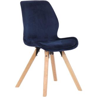 Clp Chaise de lune bleue, velours