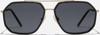 Dolce & Gabbana Gros Grain Sunglasses - Mann Icons Gold Und Schwarz Onesize