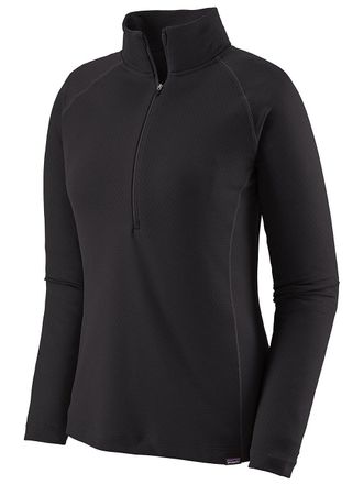 Patagonia Cap MW Zip Neck Haut technique noir