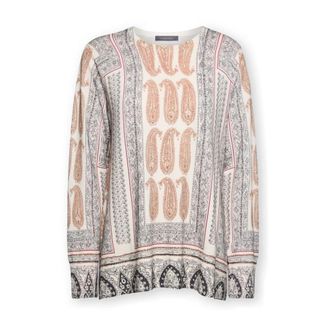 Elena Miro Pullover mit Rundhalsausschnitt - - Knitwear - Damen - Mehrfarbig - XL