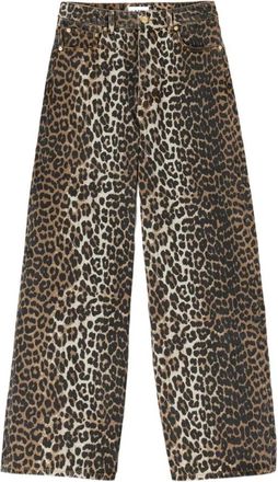 Ganni Femme, Pantalons, Brun, Taille: W28 Wool Blend Tailored Pantalons