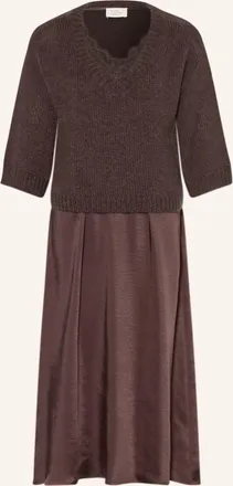 robe l&eacute;g&egrave;re Robe L&eacute;g&egrave;re Set: Pullover Und Kleid braun