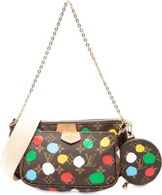 Louis Vuitton Hobo Bags - Yayoi Kusama Monogram Painted Dots Multi Pochette - Gr. unisize - in Braun - für Damen