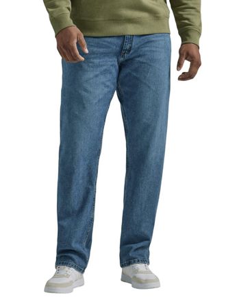 Lee Legendary Herren-Jeans mit Lockerem, geradem Schnitt, große Größe, Echtes Blau, 54W / 30L
