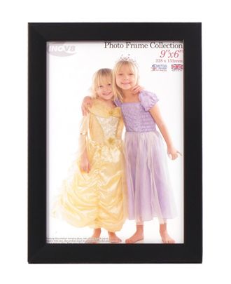 Inov8 PFVS-SABK-96 Traditionell Briten Foto und Bilderrahmen, 15 x 23 cm, Value Satin schwarz