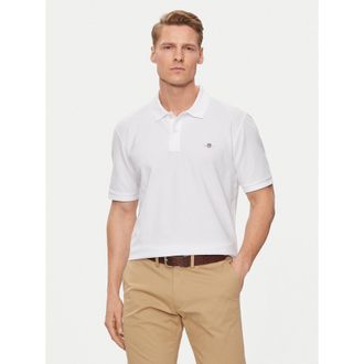 GANT Poloshirt Shield 2210 Wei&szlig; Regular Fit