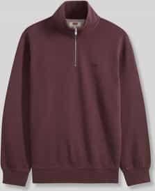 Levi's Relaxed Fit Troyer aus reiner Baumwolle mit Label-Stitching