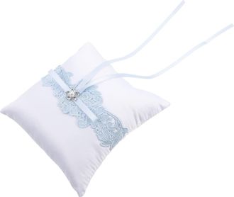 Cabilock 1Stück Ehering Ringkissen Schleife Romantisches Design für Hochzeiten Langlebig für Brautpaare und Besondere Anlässe