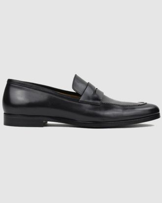 Schuhe & Handwerk Handgefertigte Penny-Loafer auf feinem Nappaleder in