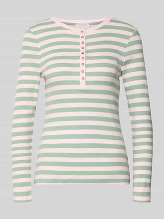 Christian Berg Longsleeve mit kurzer Knopfleiste