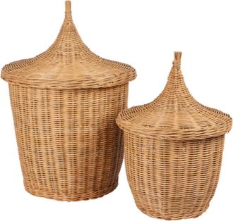 Broste Copenhagen Paniers en rotin Pallas - Set de 2 Broste Copenhagen