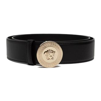 Versace Medusa Head Buckle Belt - - Accessories - Damen - Schwarzk - 90 CM