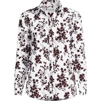 Lands End Bügelfreie Baumwoll-Bluse, Damen, Größe:48 regular, Weiß, Baumwolle, by Lands End
