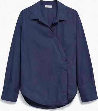 Alchemist Damen vegan Bluse Maud Navy